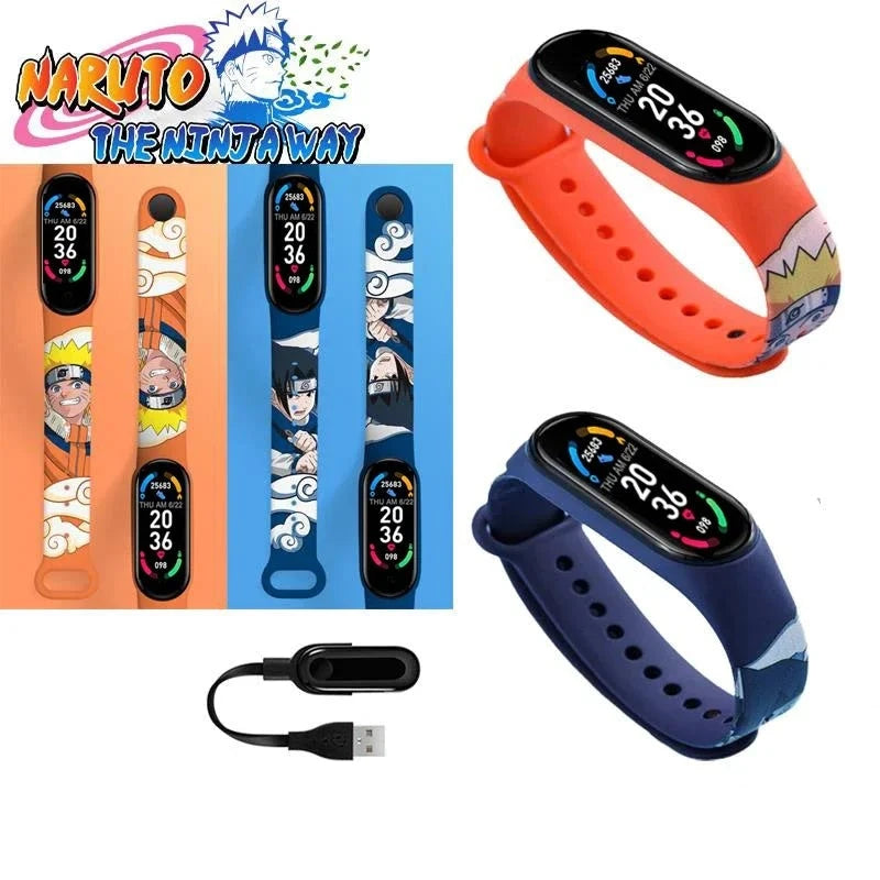Naruto Kinder Smartwatch mit Farbdisplay und Ladefunktion – Game.toys