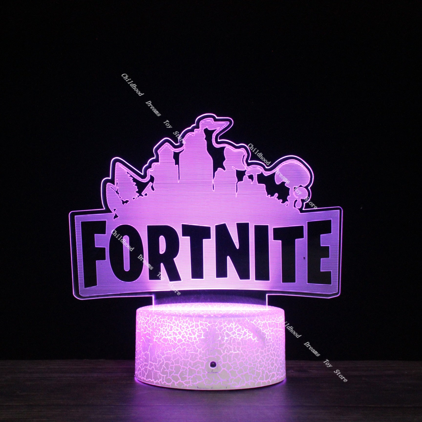 Fortnite Nachtlicht, Nachtlampe, Lampe mit 3D Effekt und Farbwechsel ...