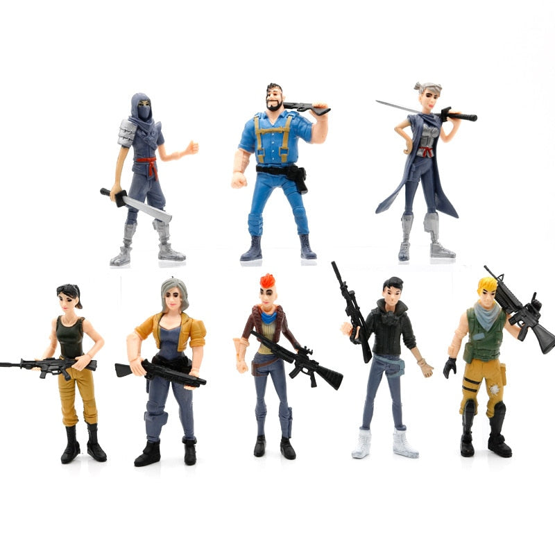 Battle Royale Action Figuren Set mit 8 Figuren – Game.toys